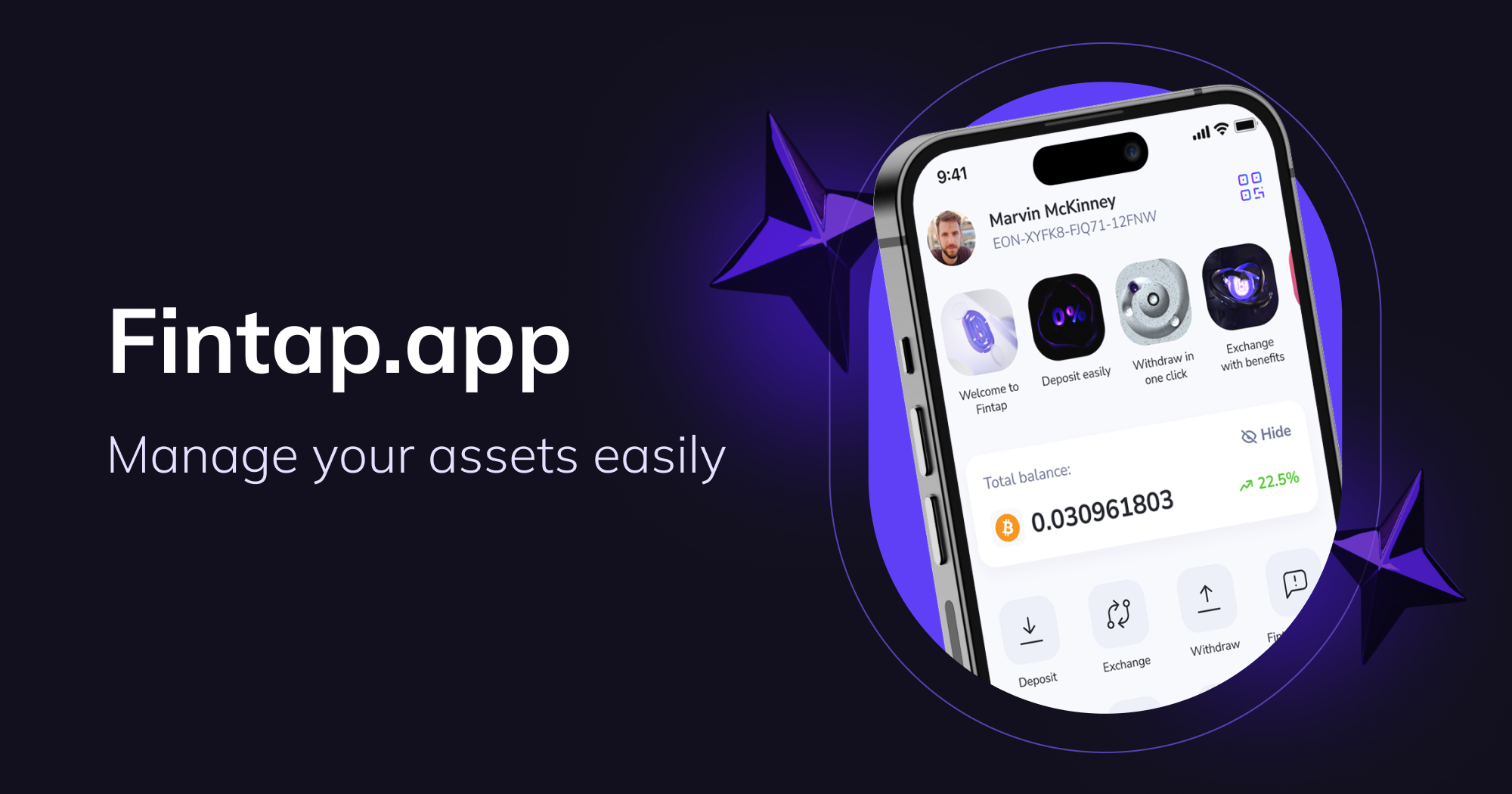 Fintap. Non-custodial fiat-friendly wallet.